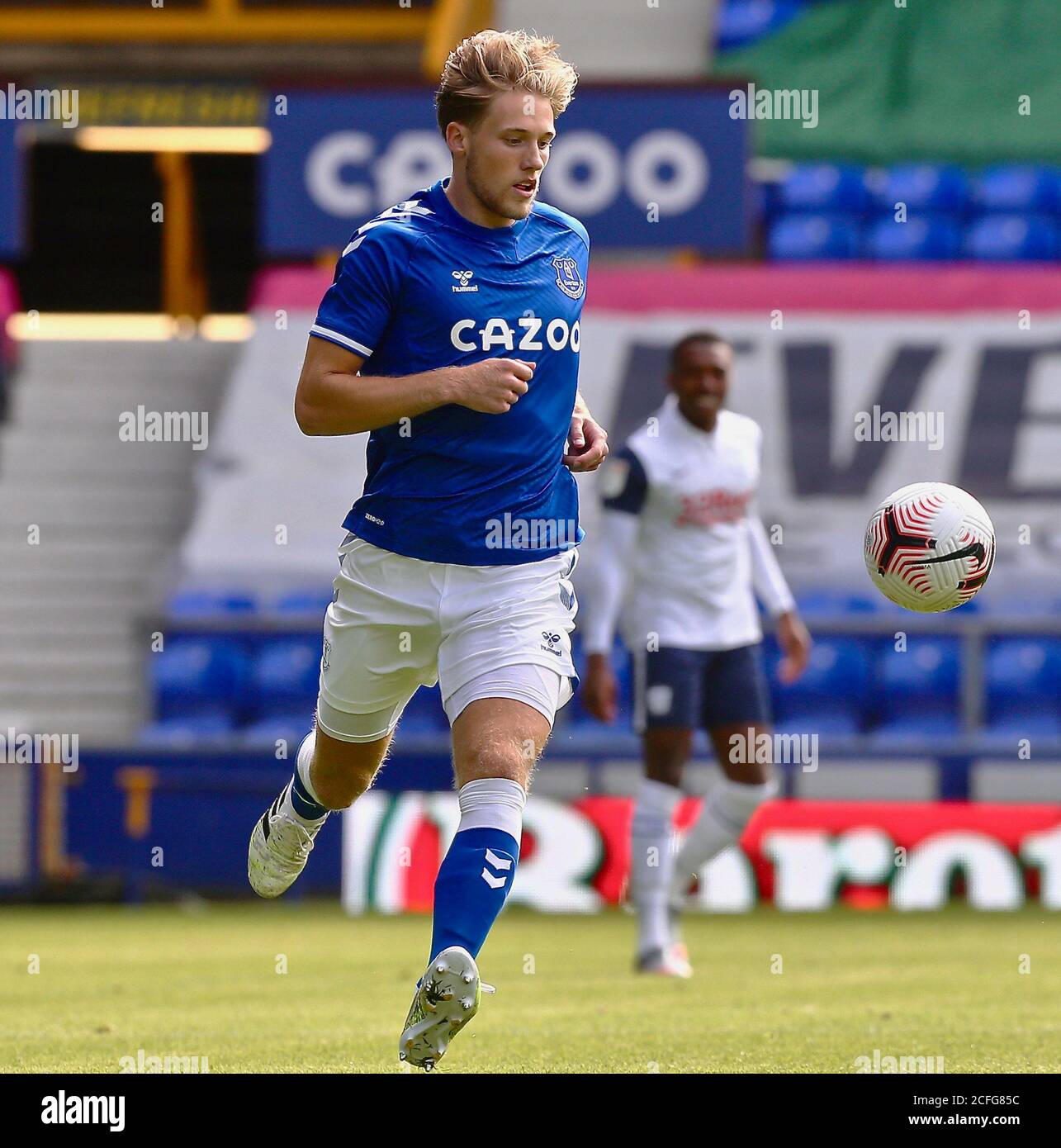 Liverpool, UK. 05th Sep, 2020. Lewis Gibson of Everton during the Pre ...