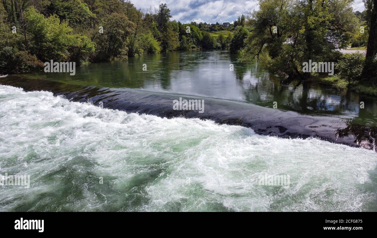 Cascade on the Dobra River in Croatia Stock Photo - Alamy