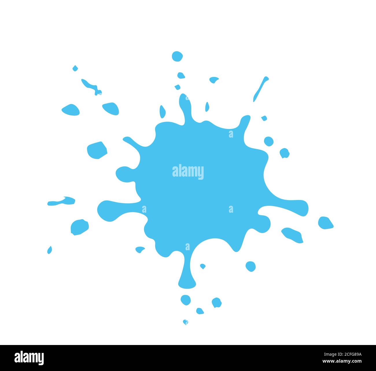 Blue paint splash. vector illustration Stock Vector Image & Art - Alamy