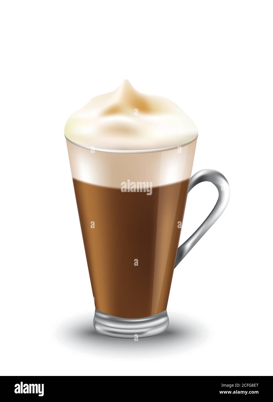 Empty glass coffee cup Stock Vector Images - Alamy