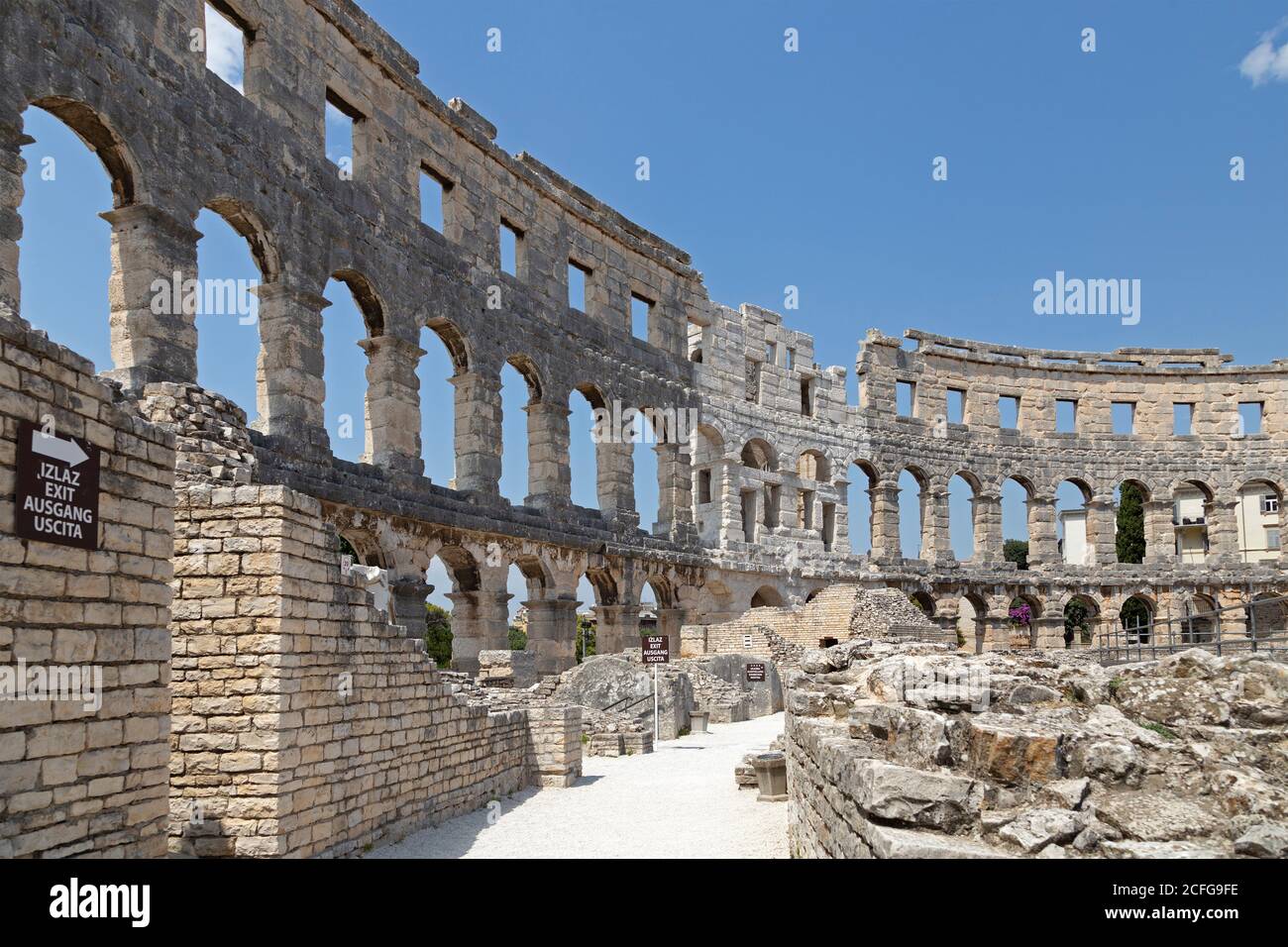 inside the Arena, Pula, Istria, Croatia Stock Photo - Alamy