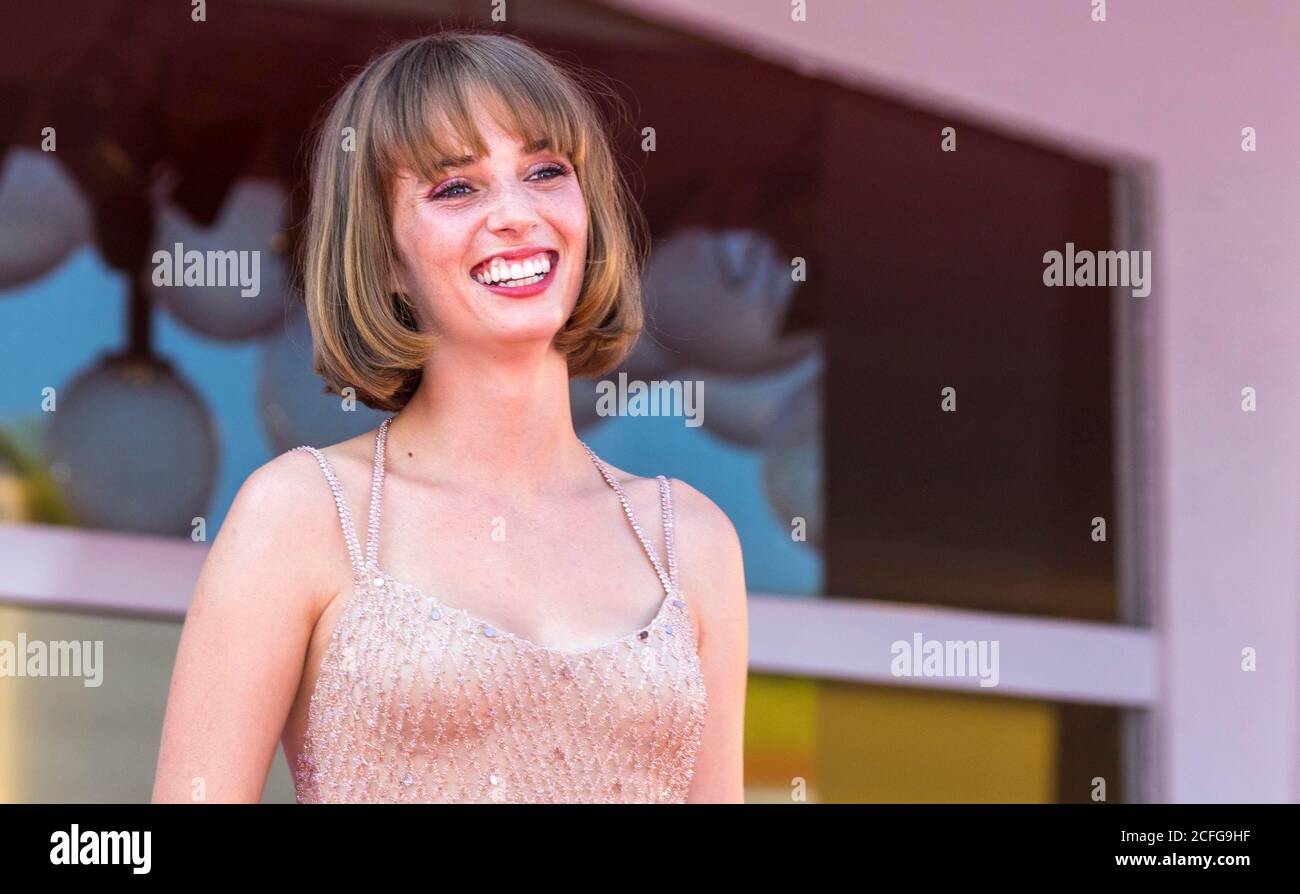 Maya Hawke attends the premiere of 'Mainstream' during the 77th Venice ...