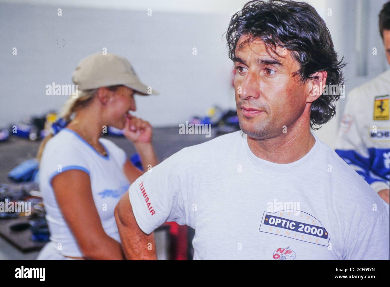 French pilot Cyril Neveu at Planet Karting in Venissieux, France Stock ...