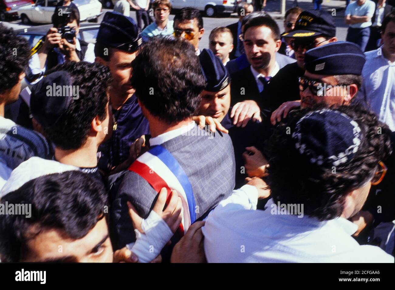 Riots between members of Betar and far-right activists, Lyon, France ...