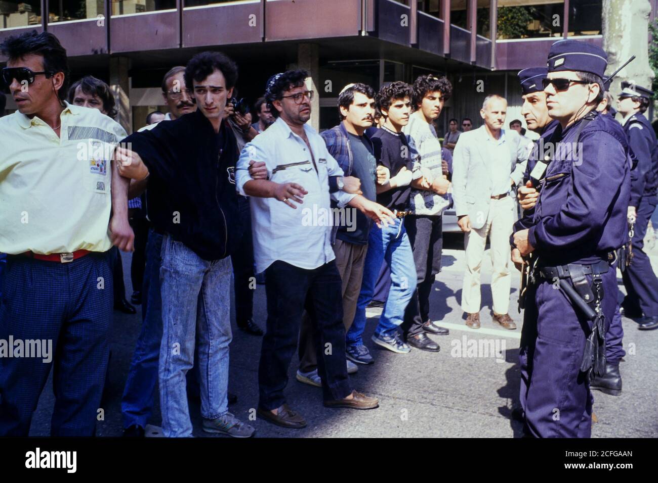 Riots between members of Betar and far-right activists, Lyon, France ...