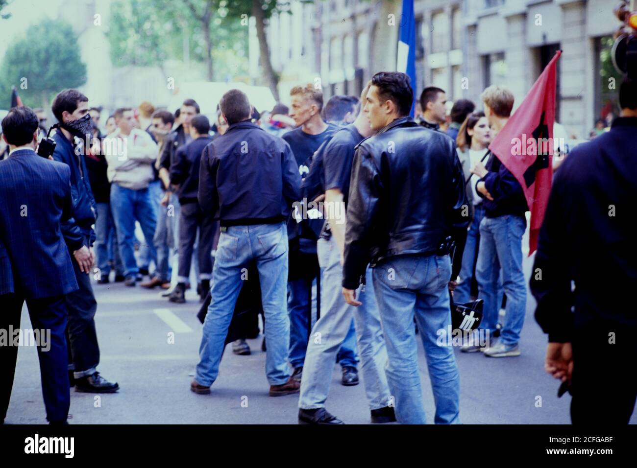 Riots between members of Betar and far-right activists, Lyon, France ...