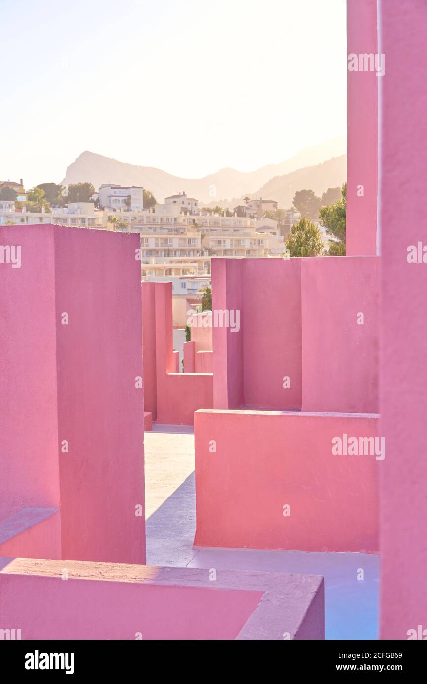 Amazing structure with different geometric shapes of maze and ...