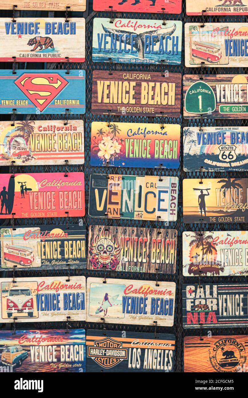 Assortment bright multi colored signs hi-res stock photography and ...