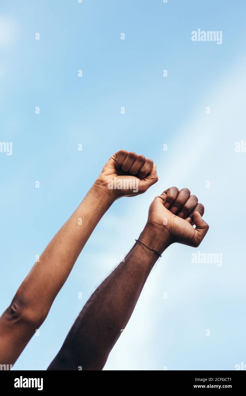 Black persons fist hi-res stock photography and images - Alamy