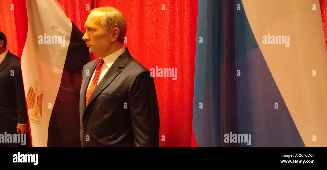 Wax figure of russian president Vladimir Putin Stock Photo - Alamy