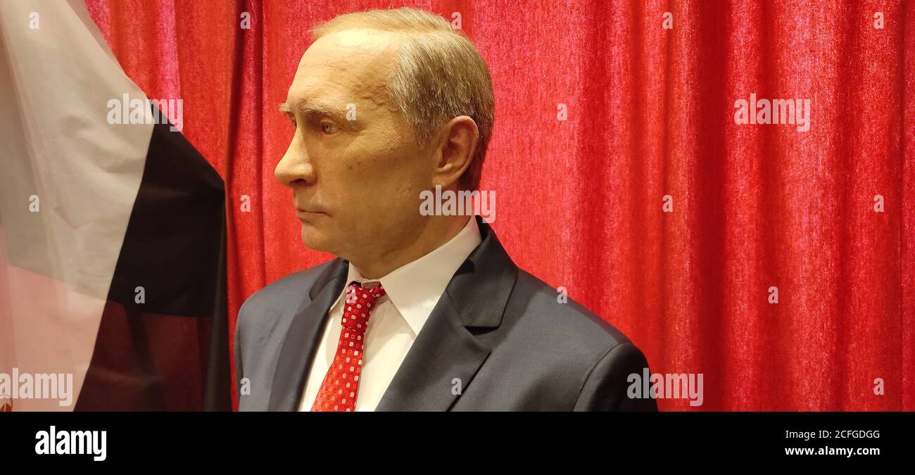 Wax figure of russian president Vladimir Putin Stock Photo - Alamy