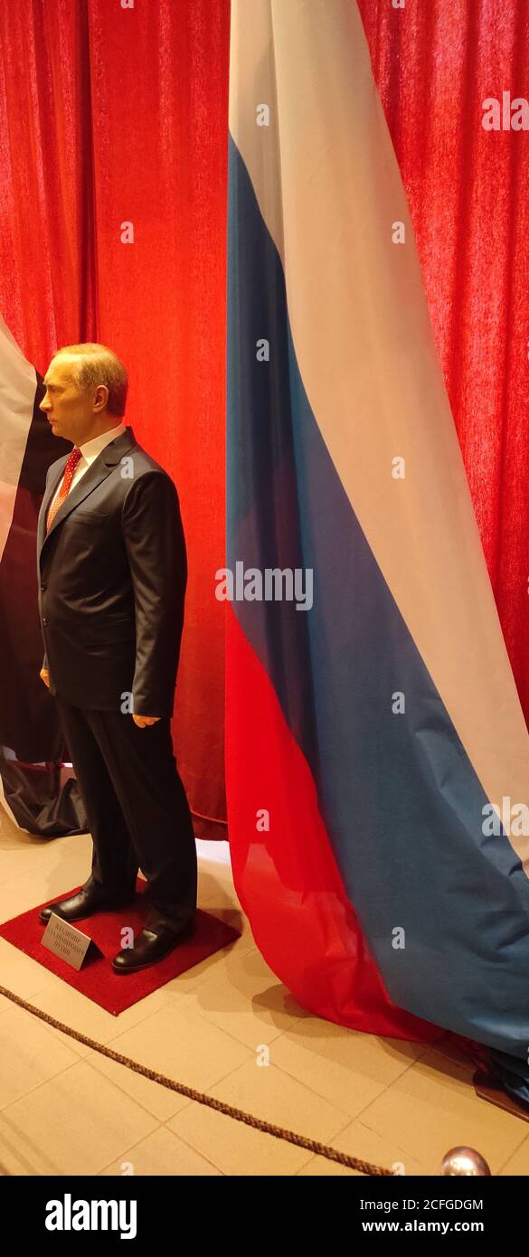 Wax figure of russian president Vladimir Putin Stock Photo - Alamy