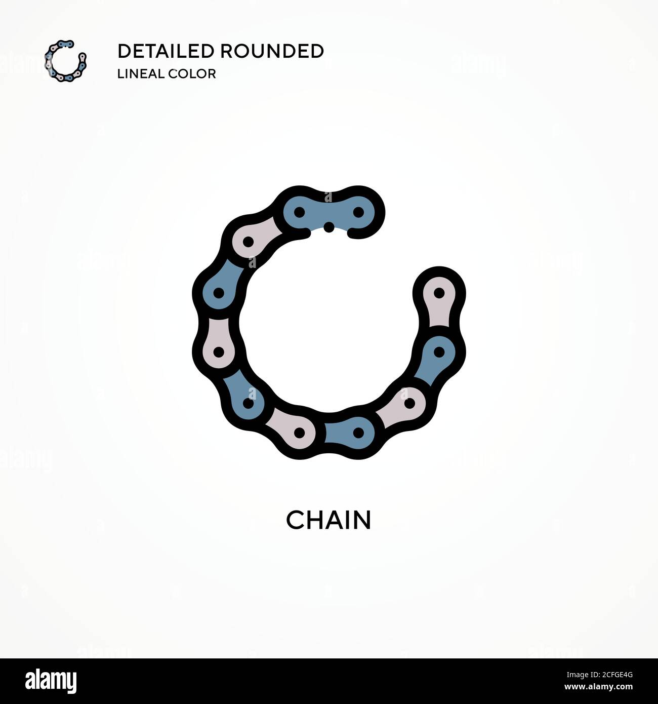 Chain vector icon. Modern vector illustration concepts. Easy to edit ...