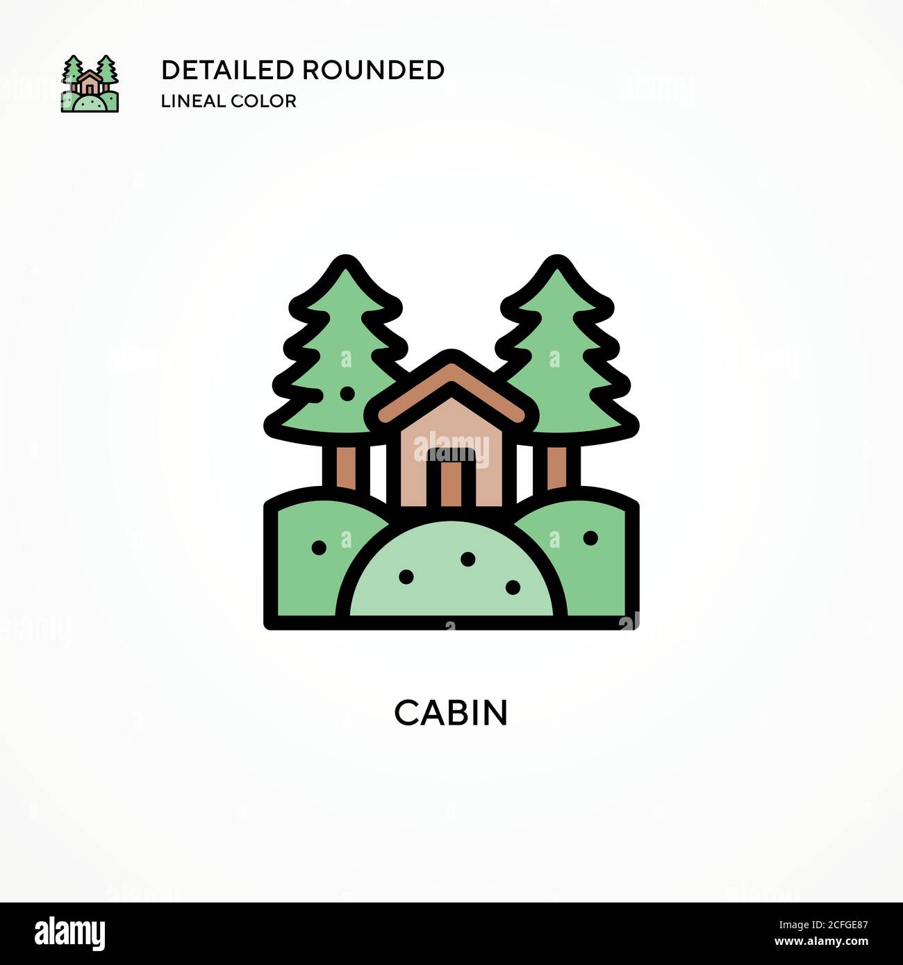 Log cabin lake Stock Vector Images - Alamy