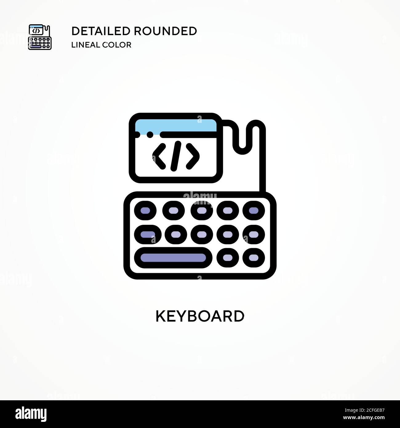 Keyboard vector icon. Modern vector illustration concepts. Easy to edit ...