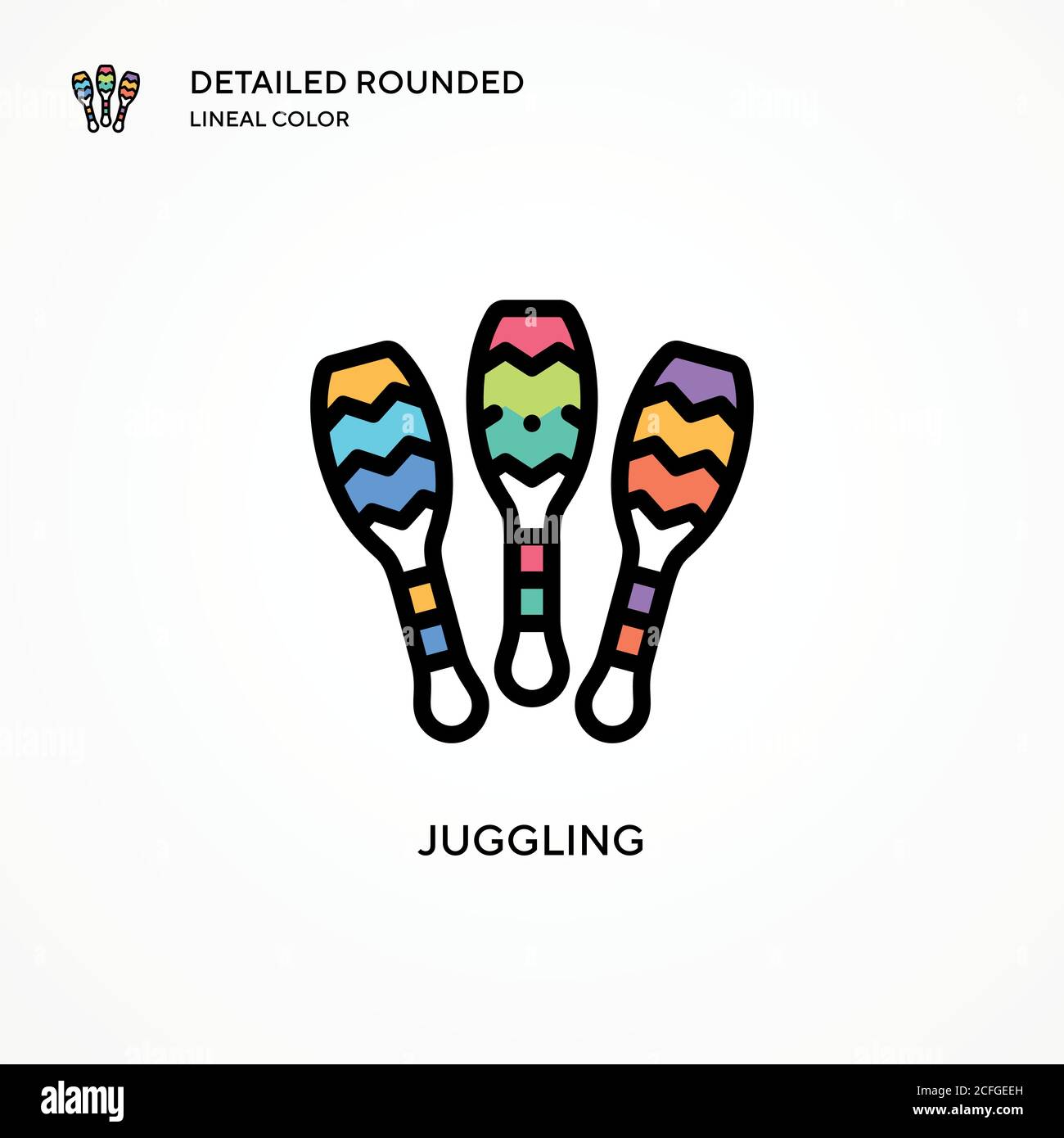 Juggling vector icon. Modern vector illustration concepts. Easy to edit ...