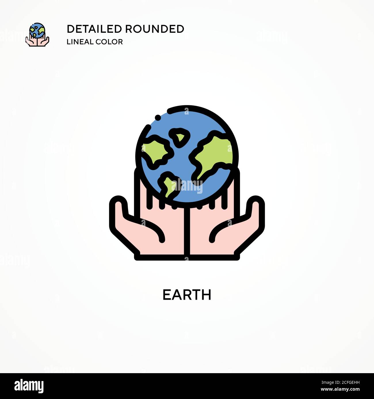 Earth vector icon. Modern vector illustration concepts. Easy to edit ...