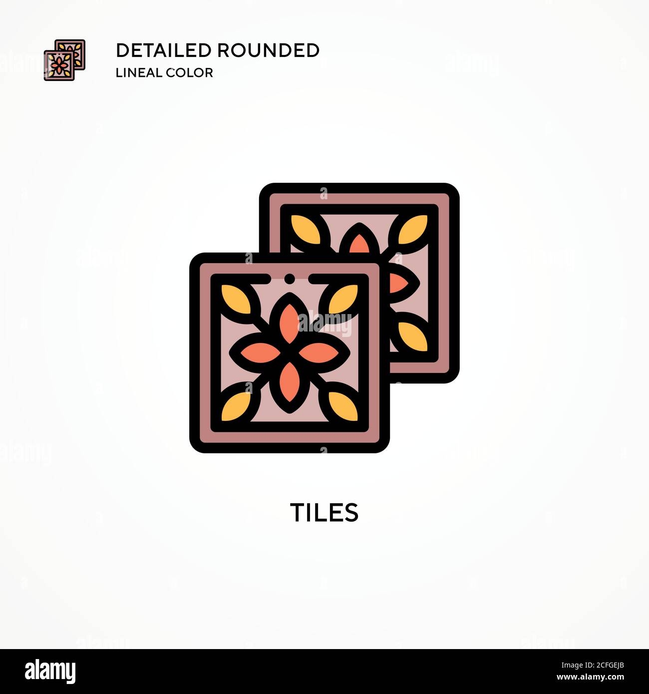 Tiles vector icon. Modern vector illustration concepts. Easy to edit ...