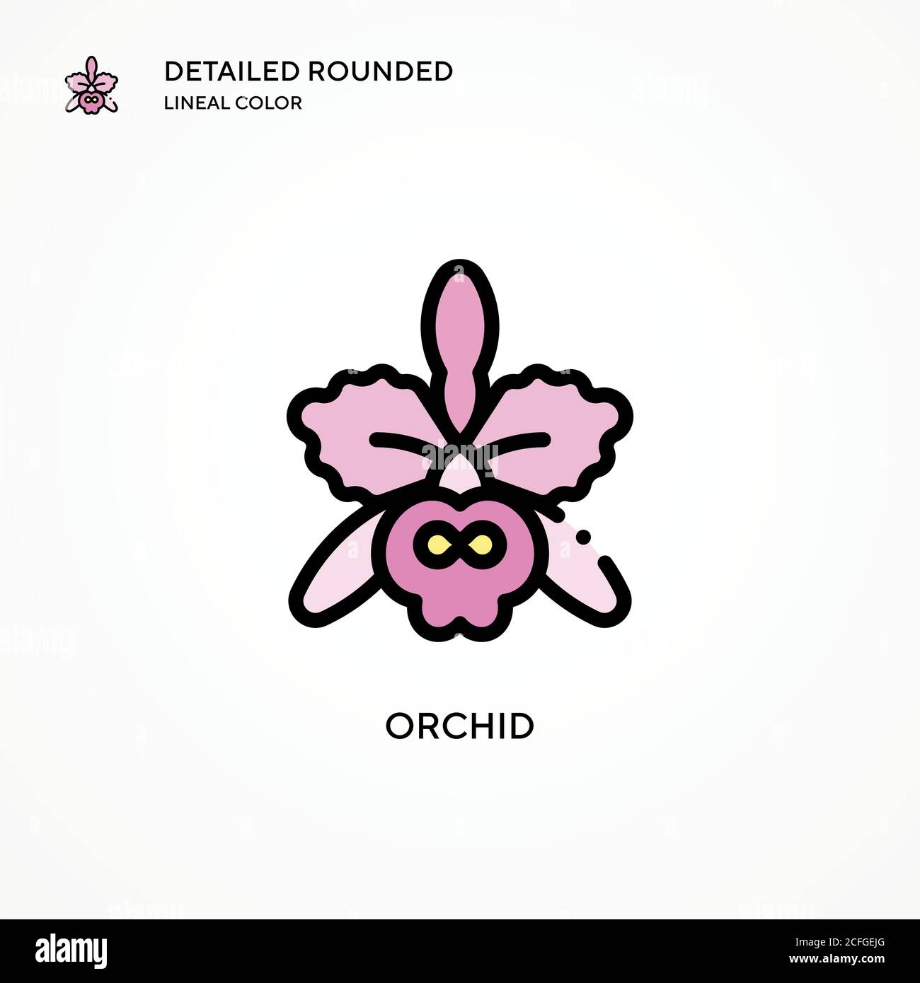 Orchid vector icon. Modern vector illustration concepts. Easy to edit ...