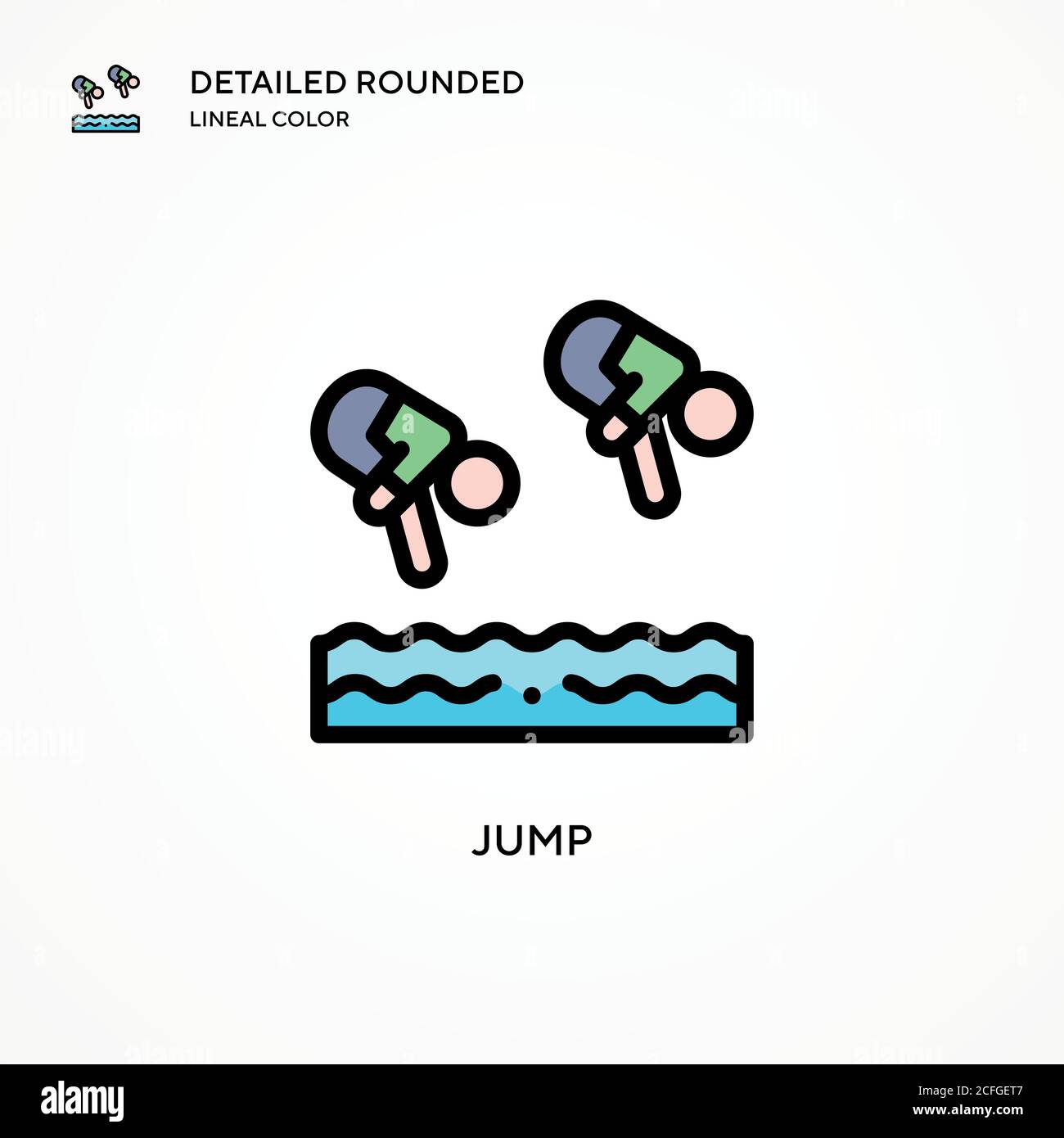 Trampoline jumper Stock Vector Images - Alamy