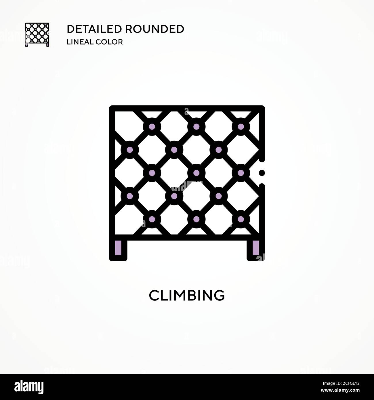 Climbing vector icon. Modern vector illustration concepts. Easy to edit ...
