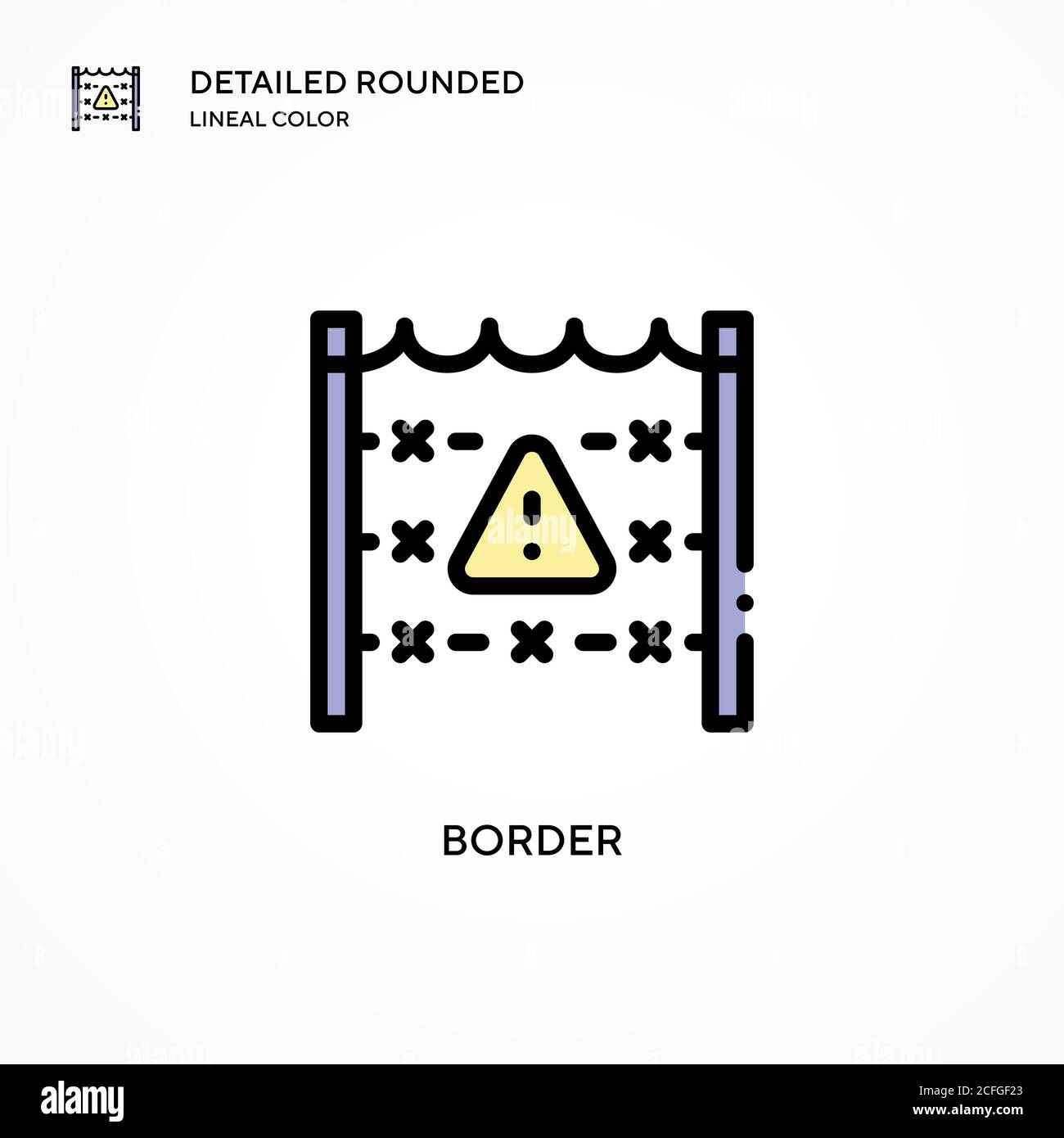 Border vector icon. Modern vector illustration concepts. Easy to edit ...