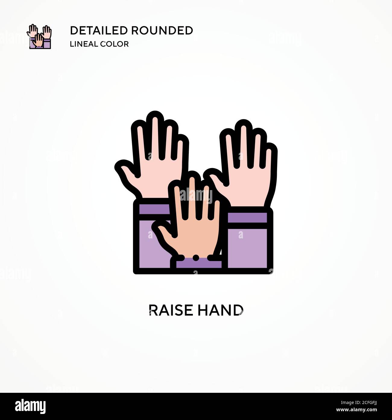 Raise Hands Classroom Stock Vector Images - Alamy