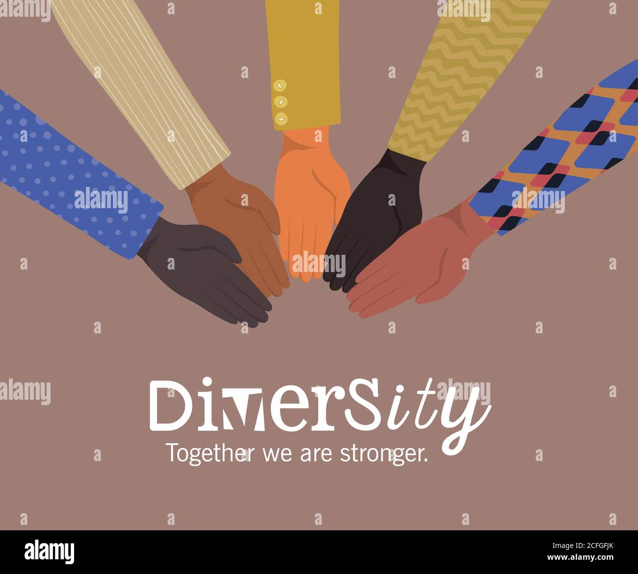 Together stronger Stock Vector Images - Alamy
