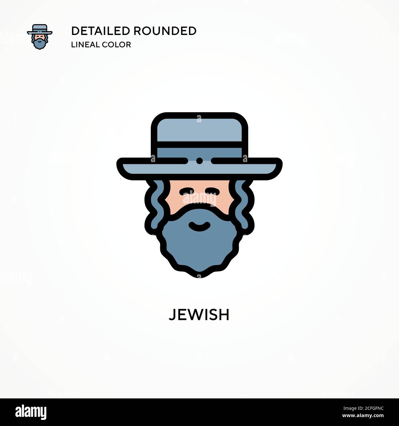 Jewish vector icon. Modern vector illustration concepts. Easy to edit ...