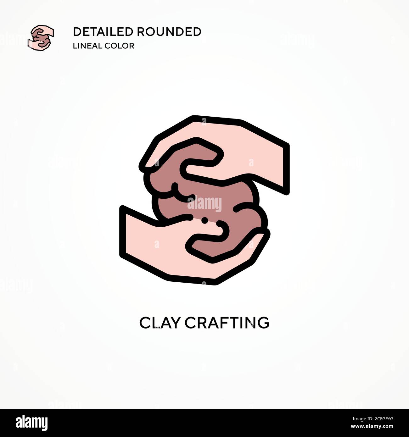 Kid modeling clay Stock Vector Images - Alamy