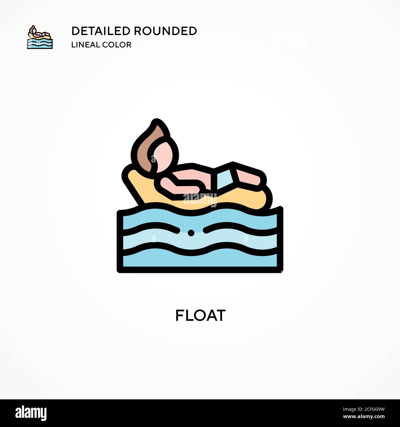 Float vector icon. Modern vector illustration concepts. Easy to edit ...