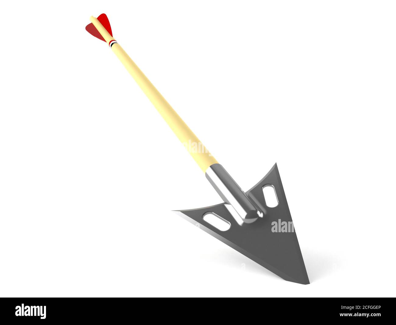 Arrow stuck in the ground Stock Photo - Alamy