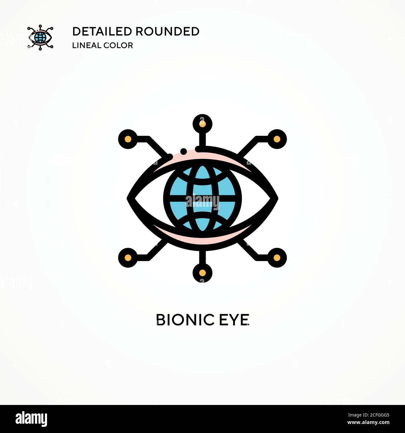 Bionic eye vector icon. Modern vector illustration concepts. Easy to ...