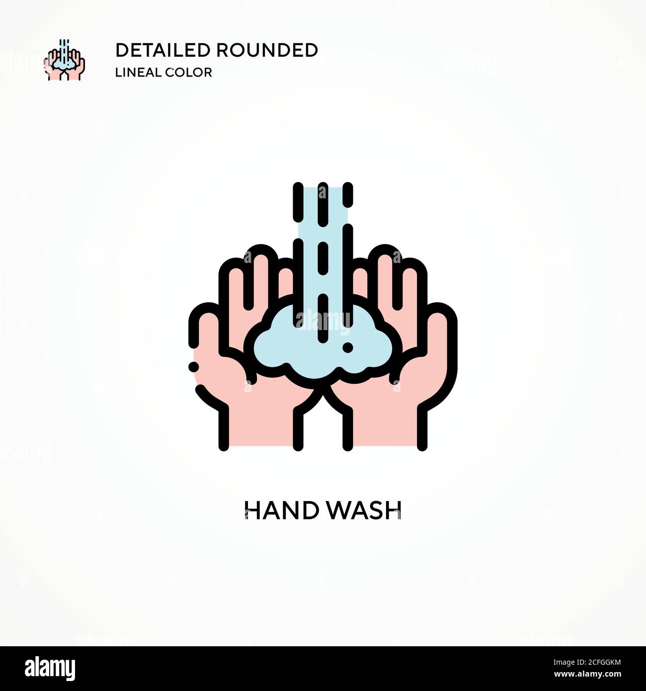 Hand wash vector icon. Modern vector illustration concepts. Easy to ...