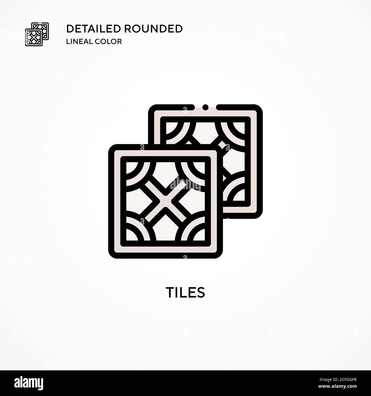 Tiles vector icon. Modern vector illustration concepts. Easy to edit ...