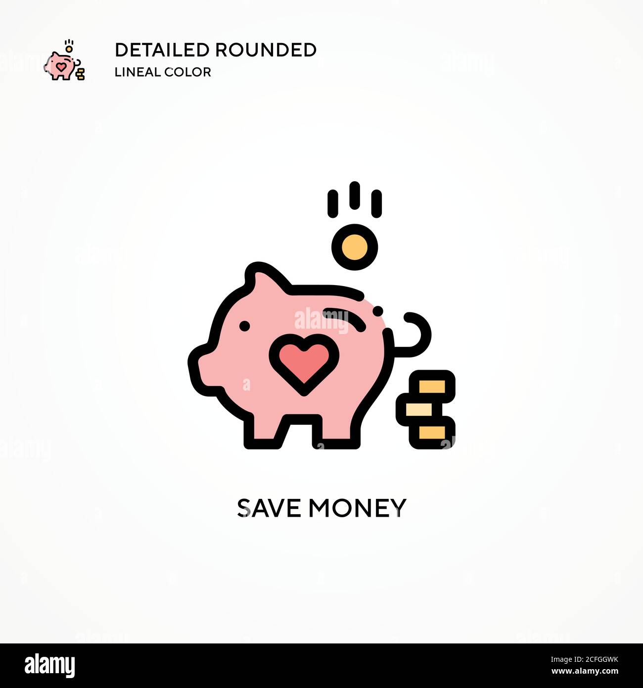 Save money vector icon. Modern vector illustration concepts. Easy to ...
