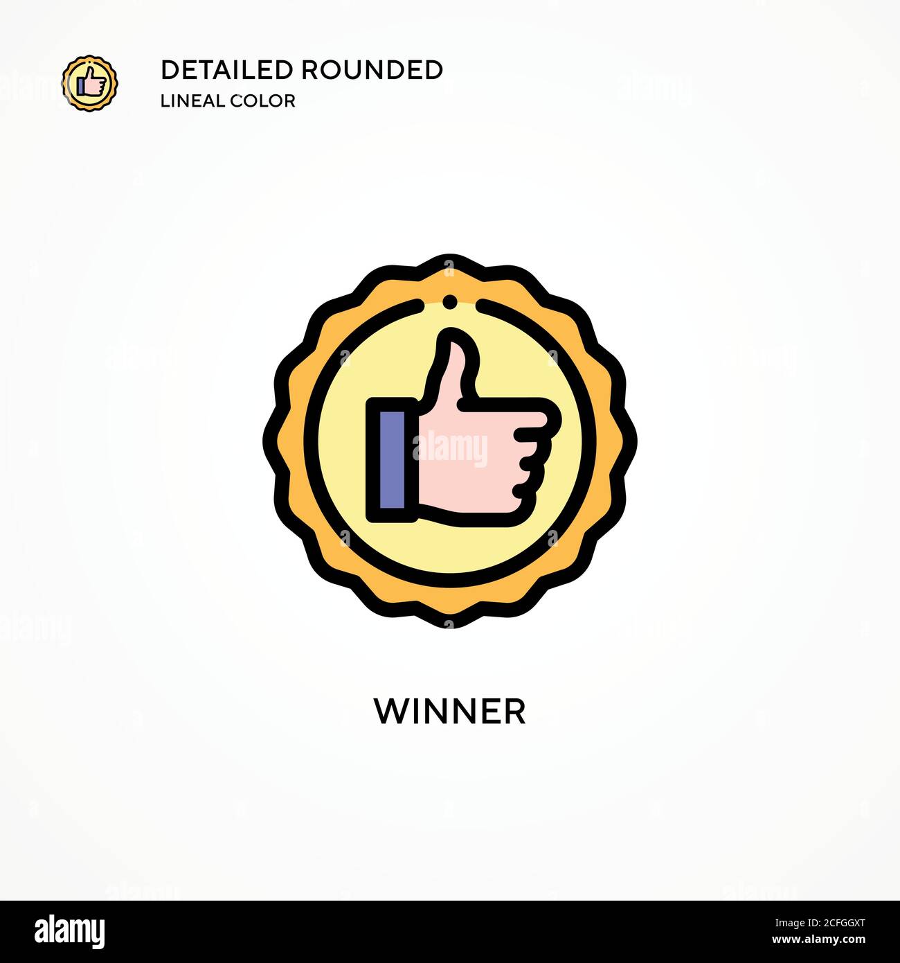 Winner vector icon. Modern vector illustration concepts. Easy to edit ...