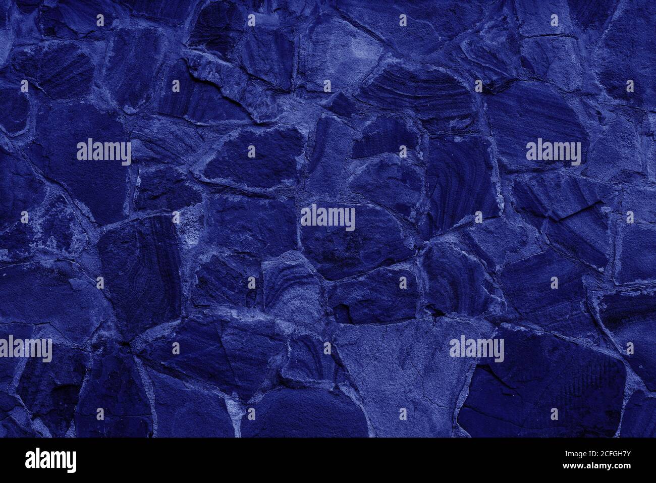 Blue stone building wall. Interior of a modern loft. Background for ...