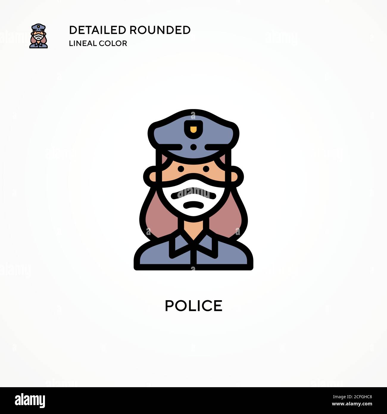 Police vector icon. Modern vector illustration concepts. Easy to edit ...