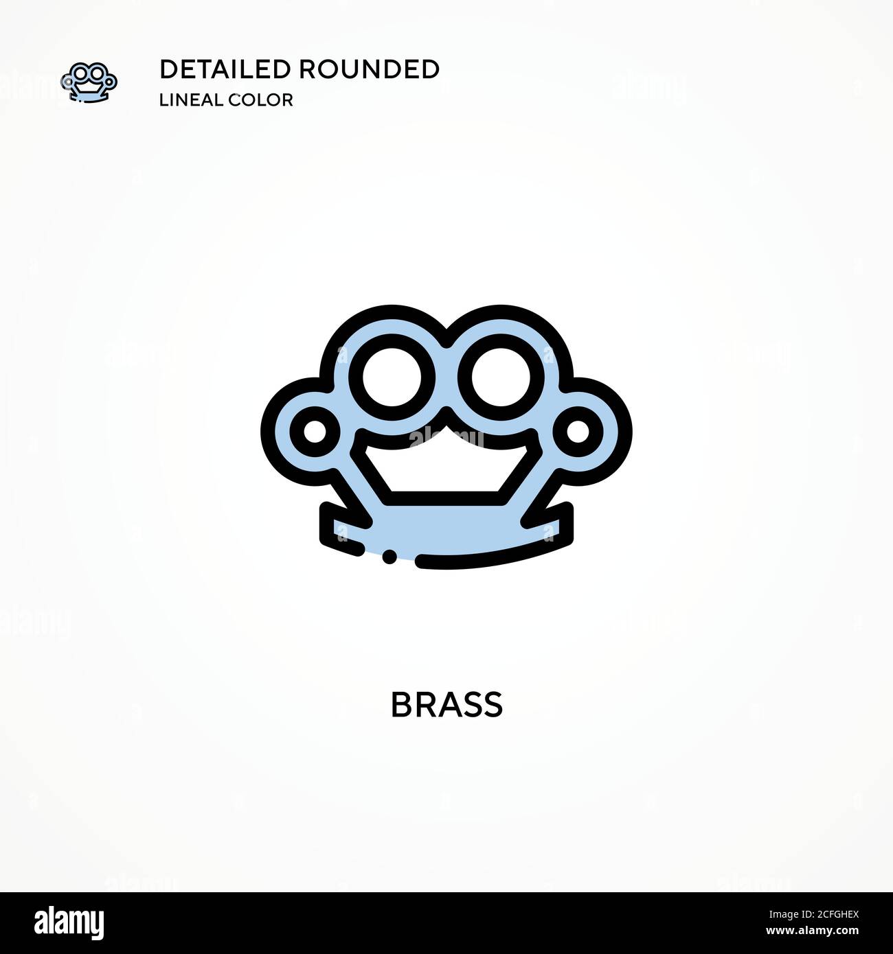 Brass vector icon. Modern vector illustration concepts. Easy to edit ...