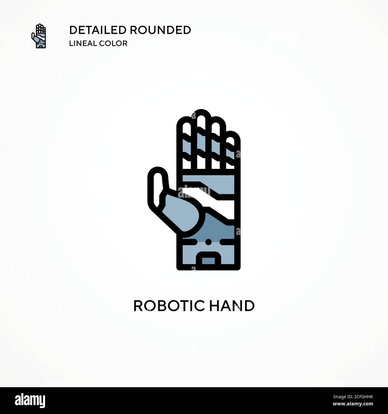 3d rendering cyborg finger point Stock Vector Images - Alamy