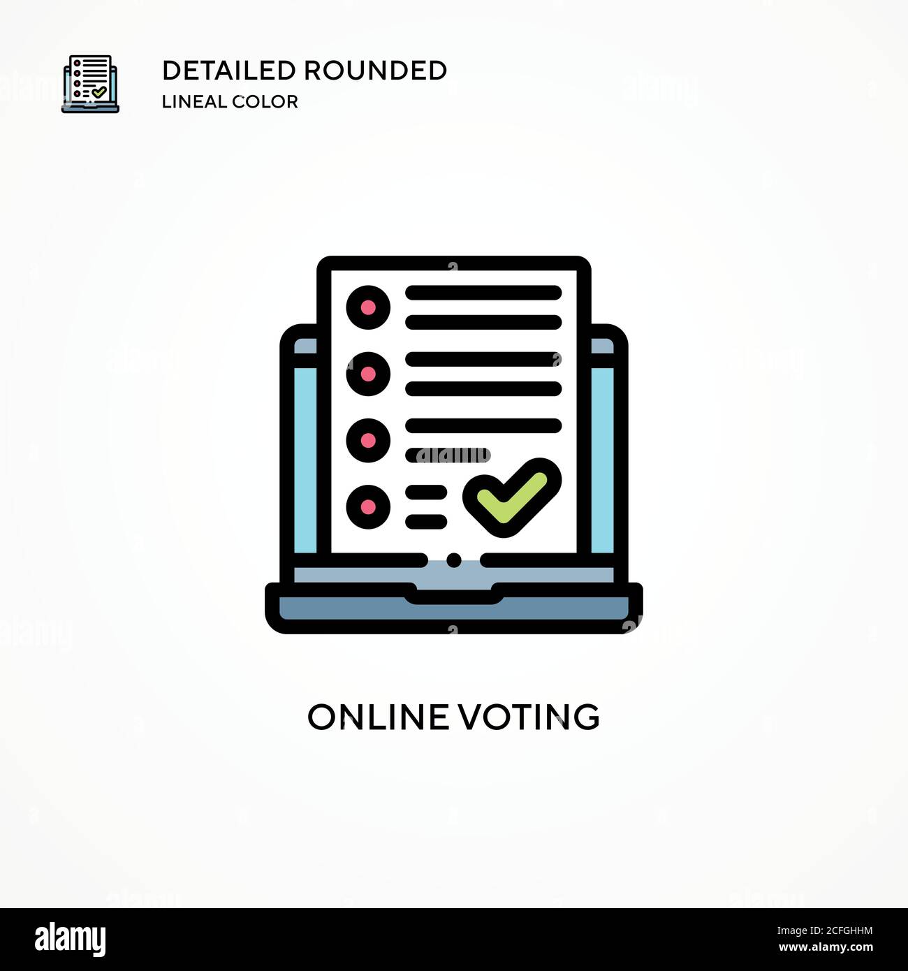 Voting registration form Cut Out Stock Images & Pictures - Alamy