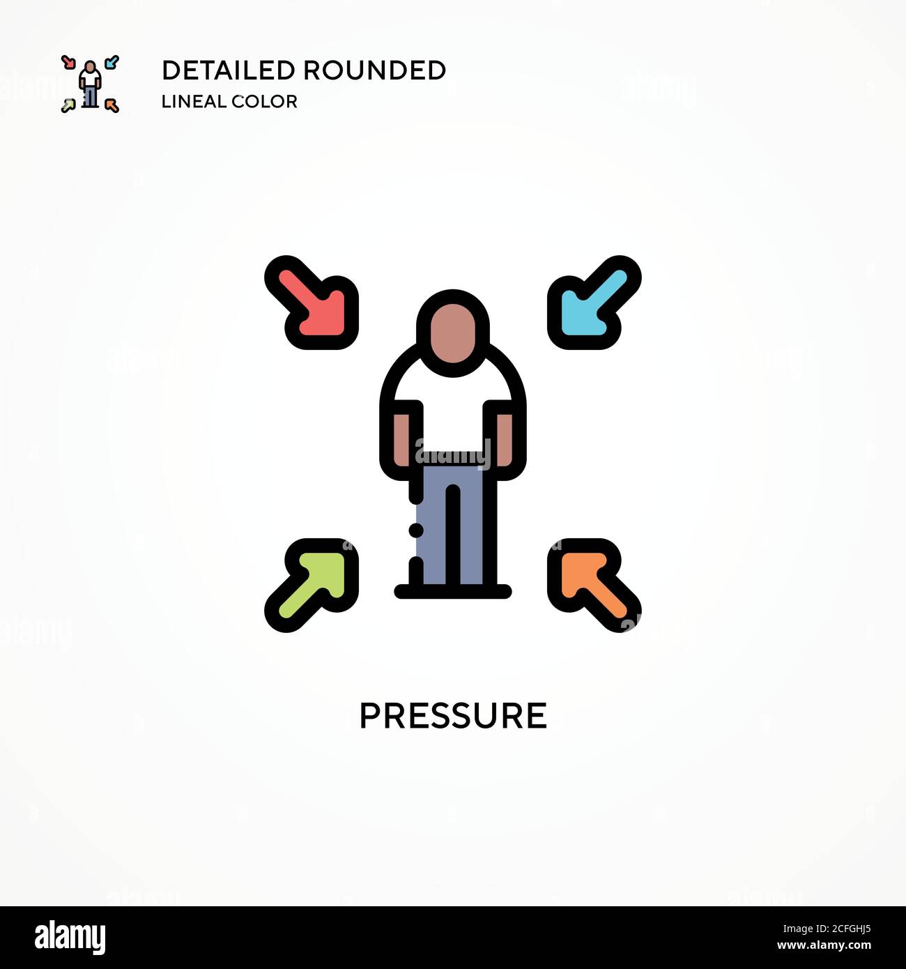 Pressure vector icon. Modern vector illustration concepts. Easy to edit ...