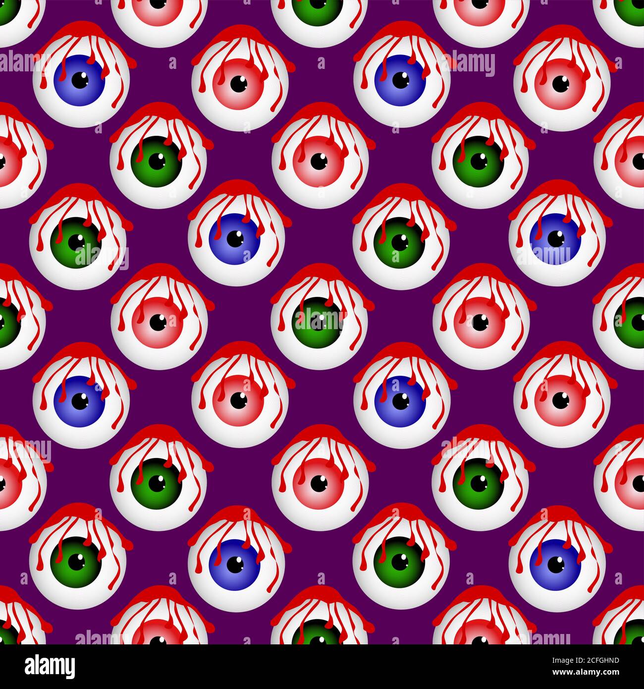 Halloween pattern. Eyeballs. Scary and terrible pattern. Background for ...