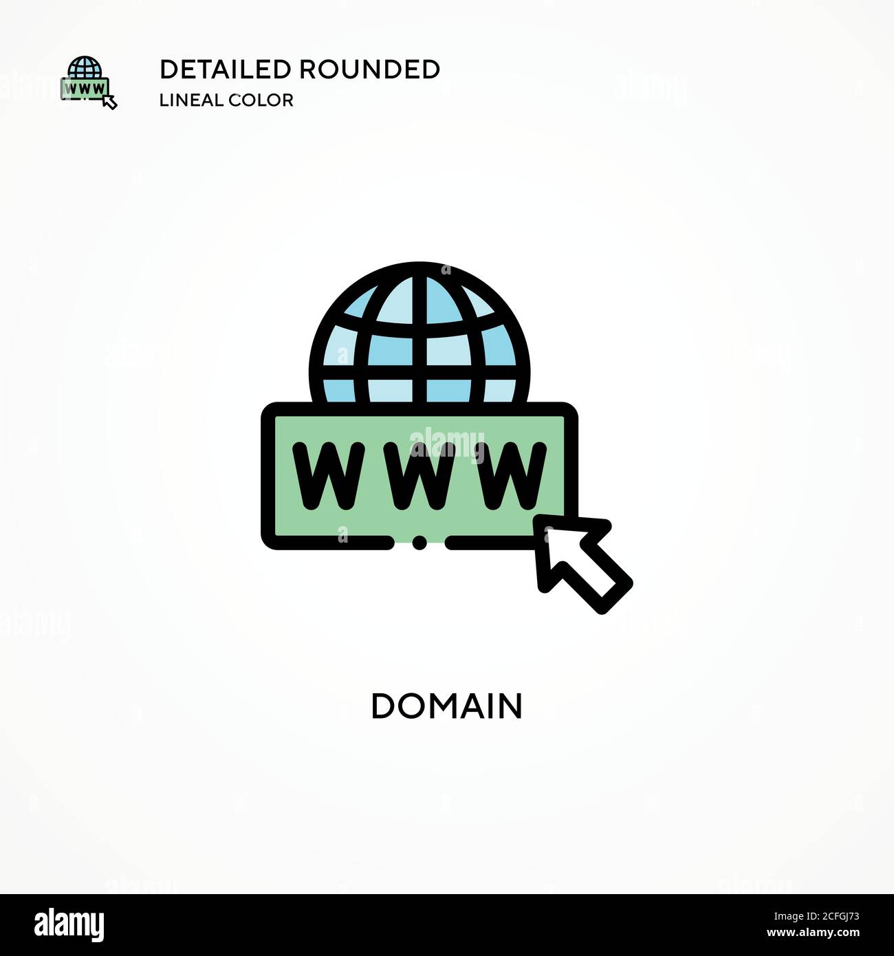 Domain vector icon. Modern vector illustration concepts. Easy to edit ...