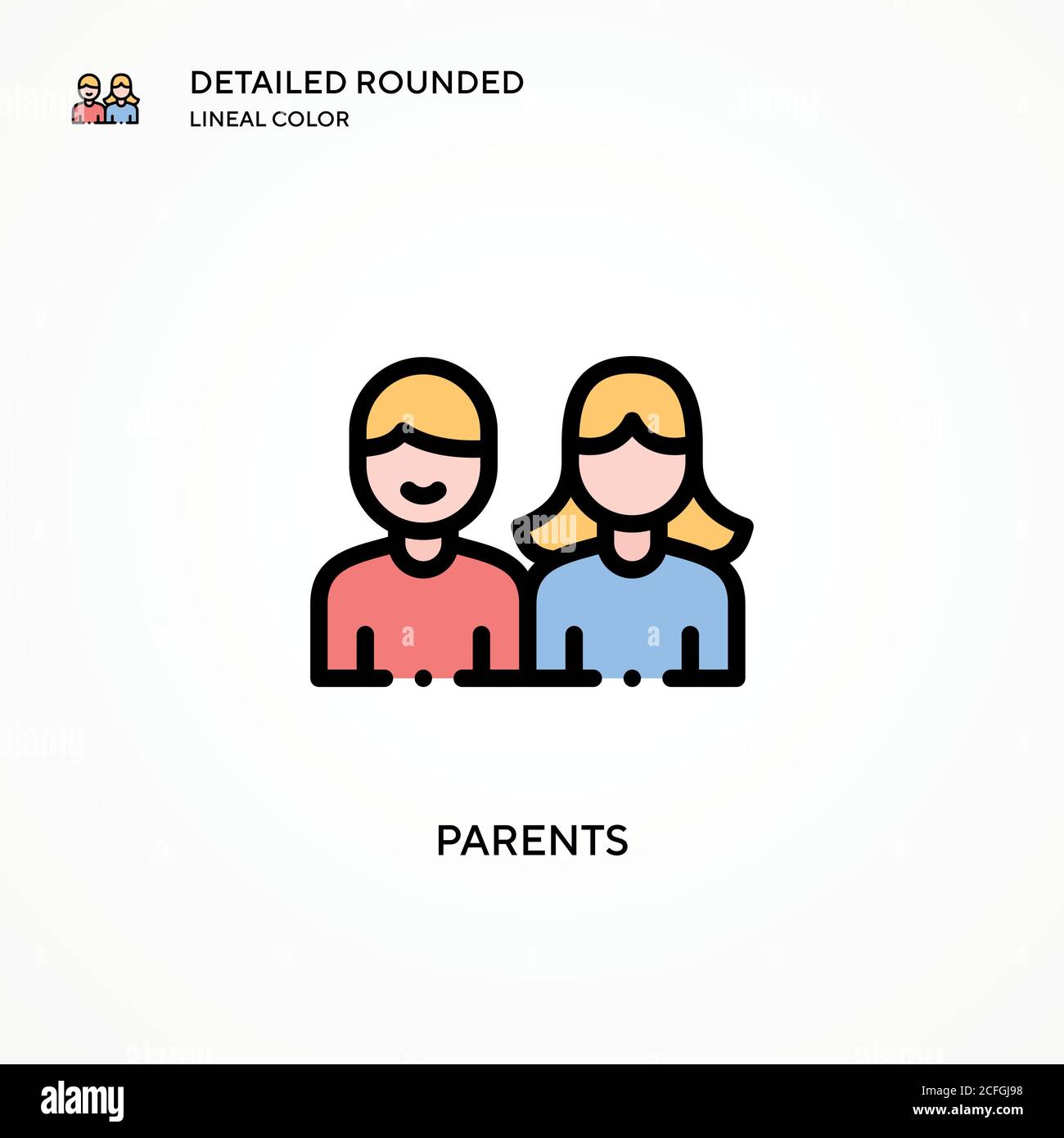 Parents vector icon. Modern vector illustration concepts. Easy to edit ...