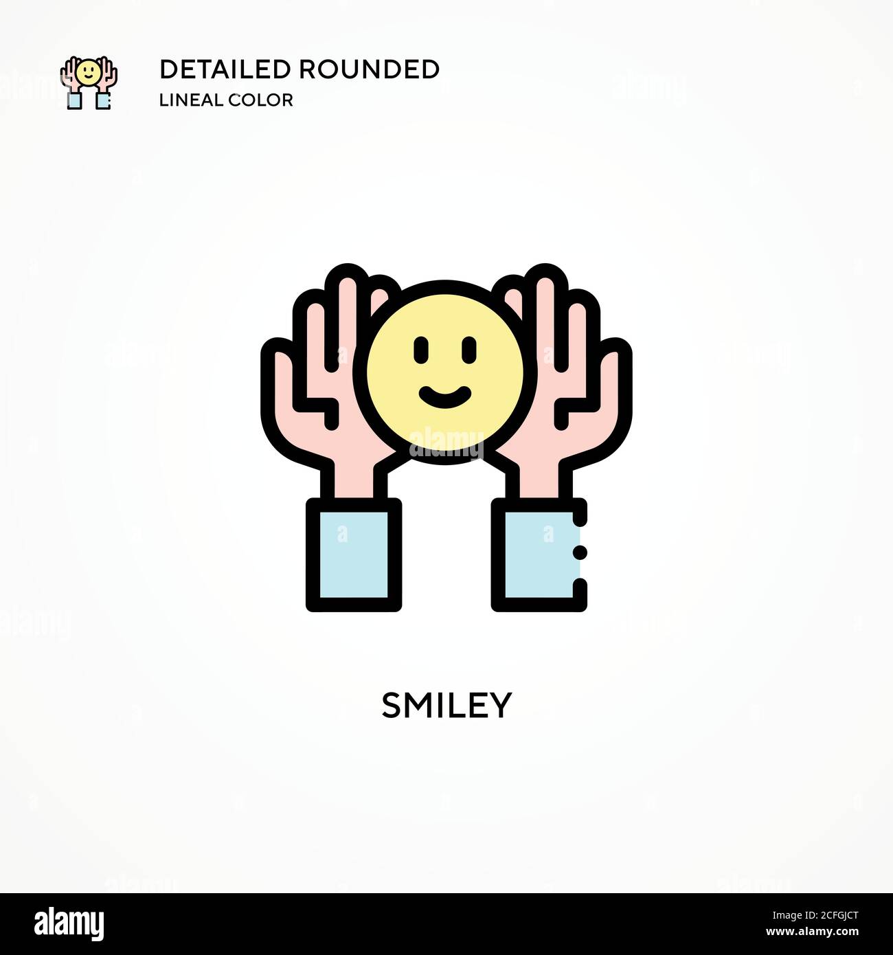 Smiley vector icon. Modern vector illustration concepts. Easy to edit ...
