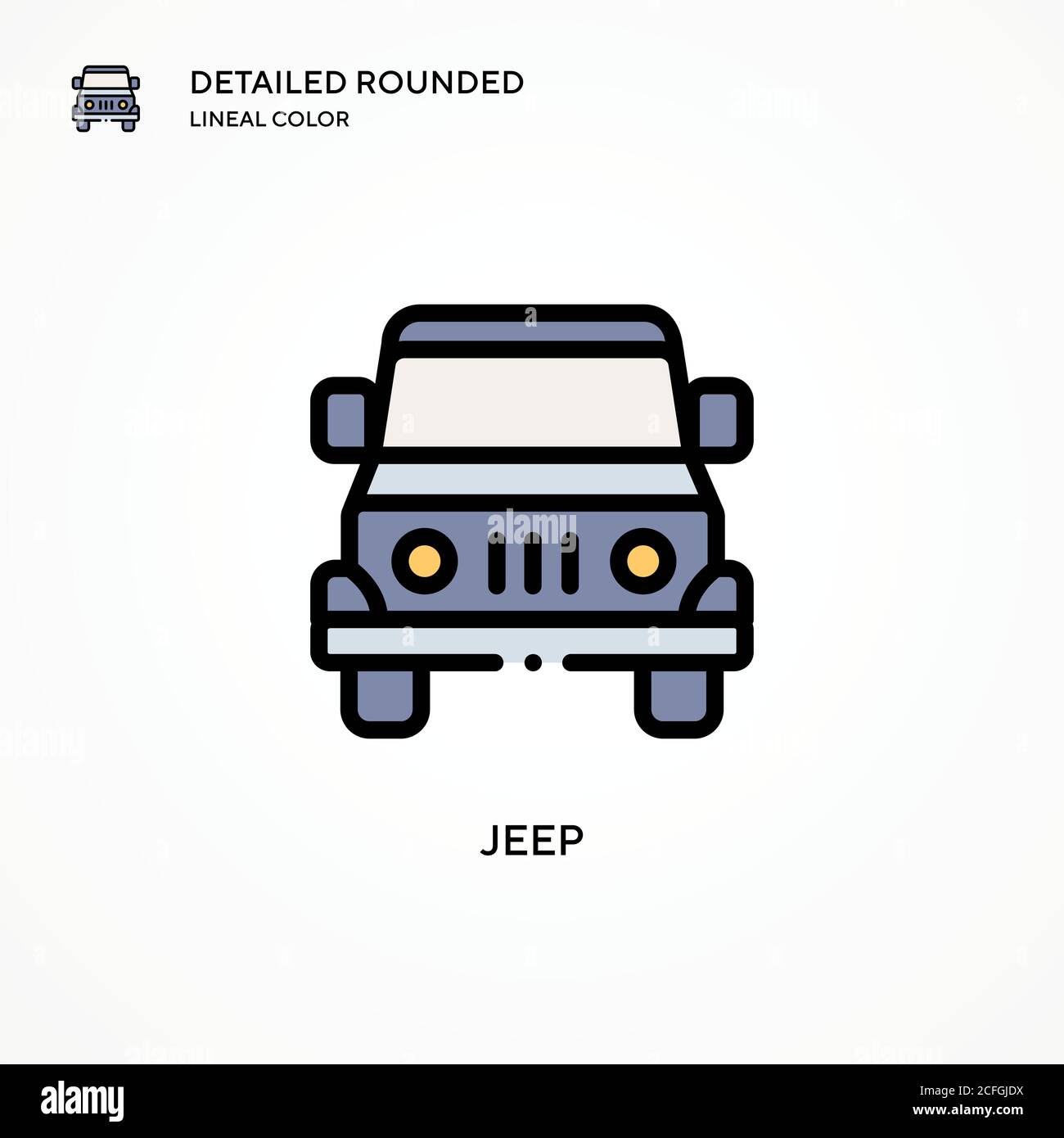 Jeep vector icon. Modern vector illustration concepts. Easy to edit and ...