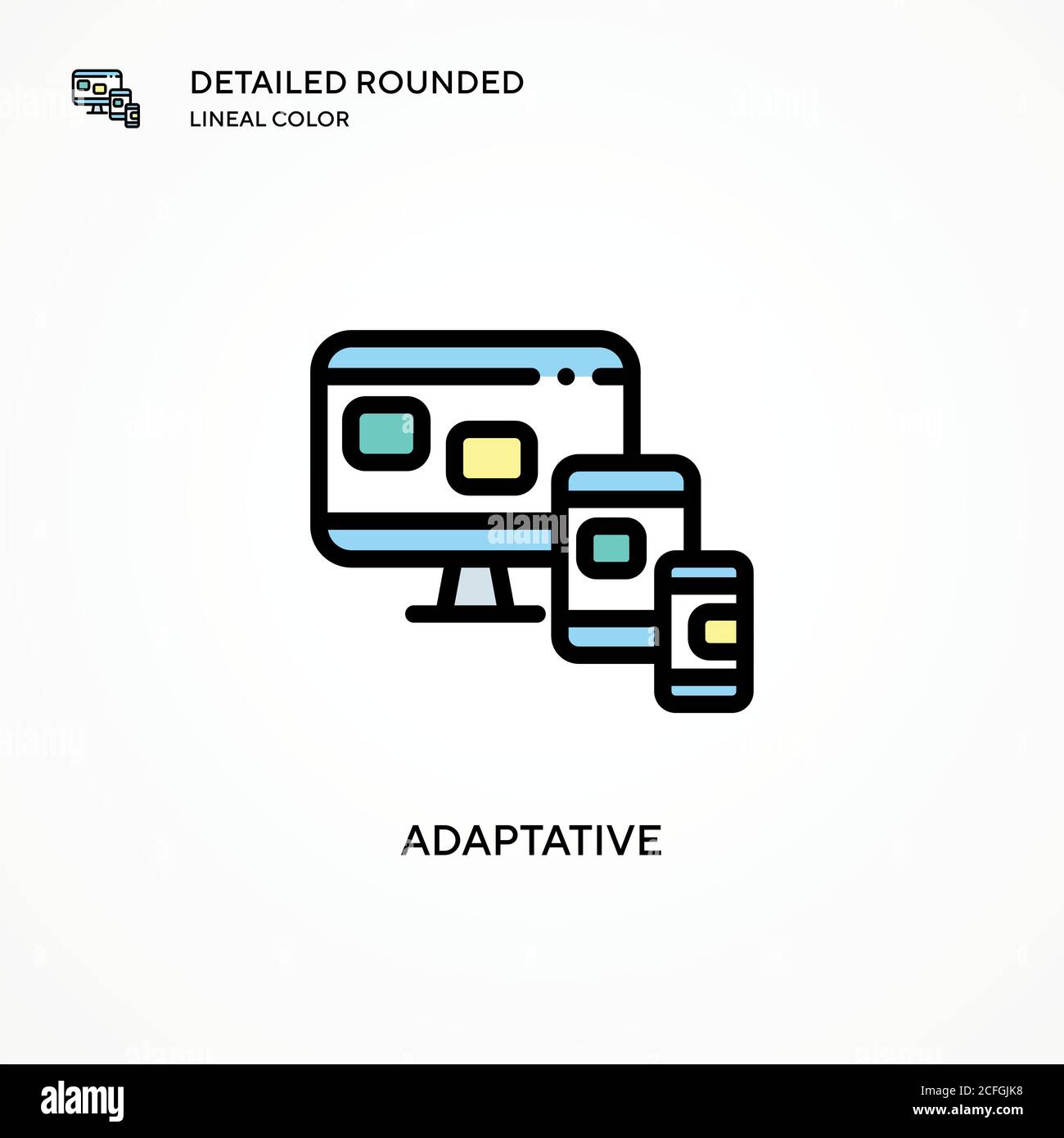 Adaptative vector icon. Modern vector illustration concepts. Easy to ...