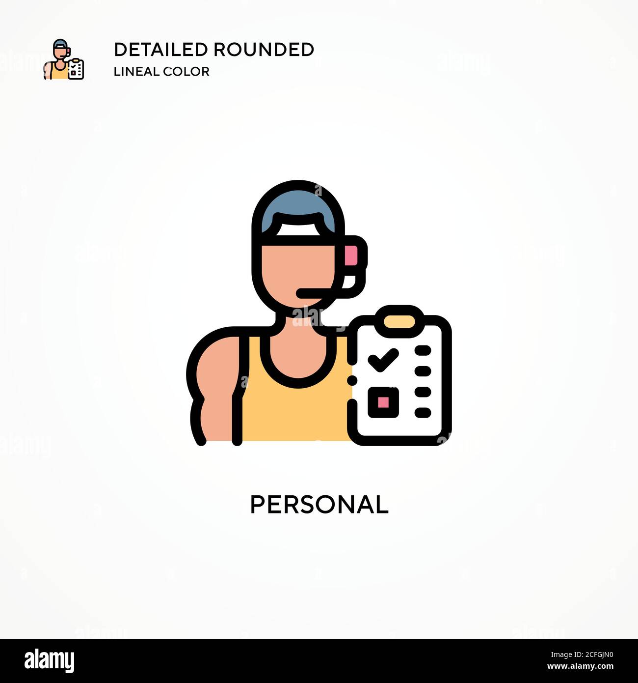 Personal vector icon. Modern vector illustration concepts. Easy to edit ...